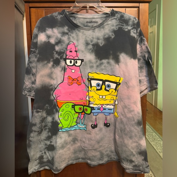 Nickelodeon | Shirts | Spongebob Squarepants Tiedye Tee With Characters ...